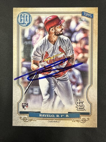 RANGEL RAVELO Signed 2020 Topps Gypsy Queen Baseball Card #10 Cardinals ...