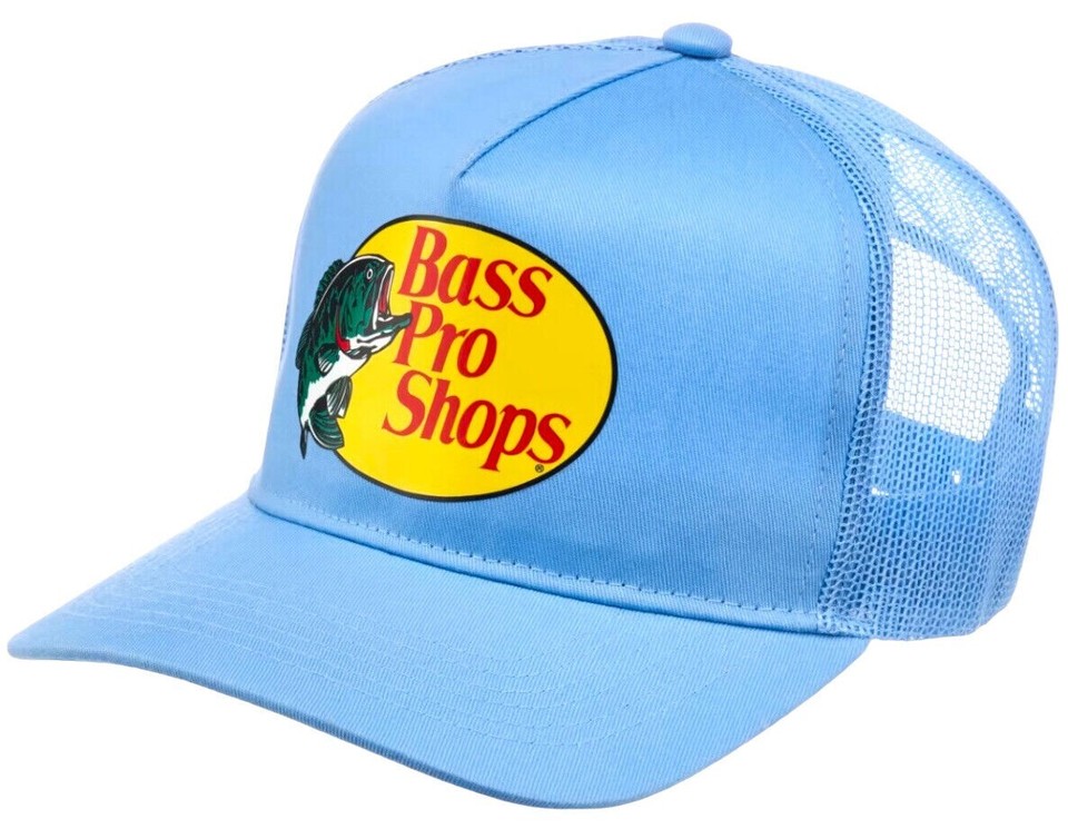 Bass Pro Shops Mesh Cap Hat Adjustable Snapback Trucker Fishing ...