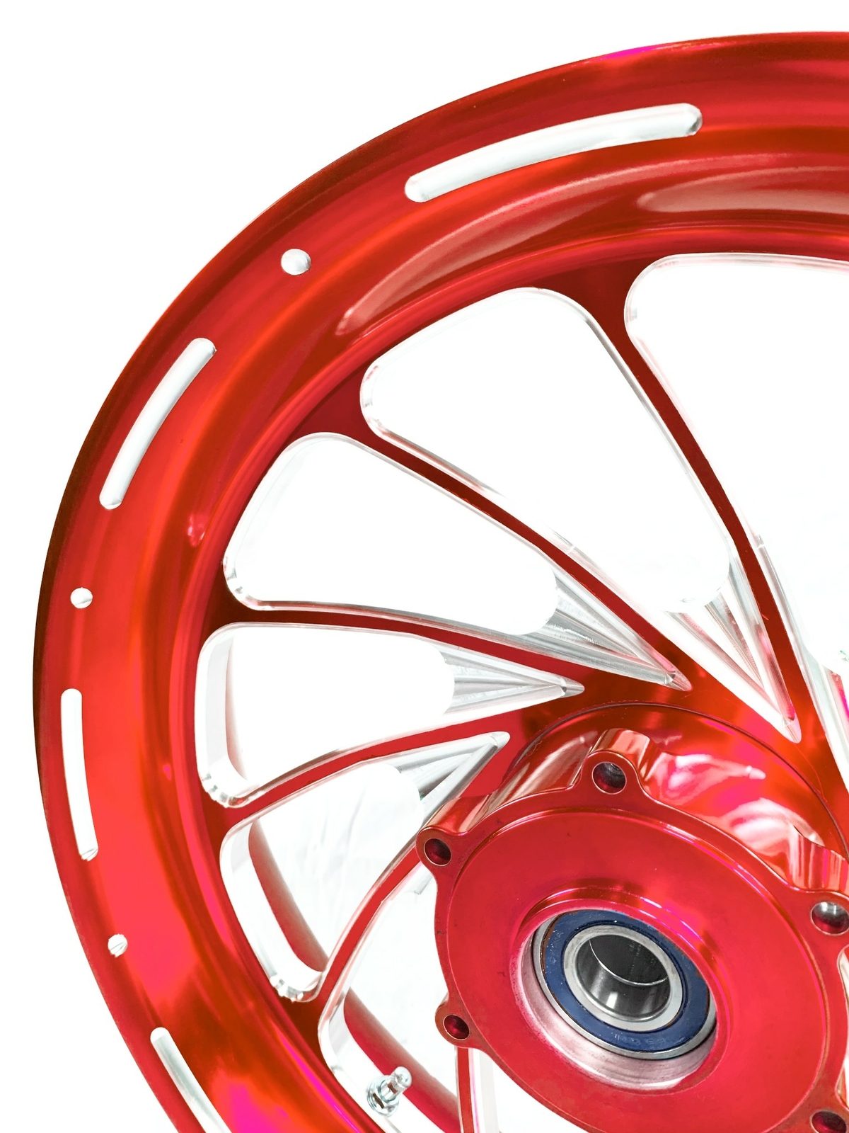 NINJA 240 FAT TIRE CANDY RED CONTRAST TURBO WHEELS 12-20 KAWASAKI NINJA ...