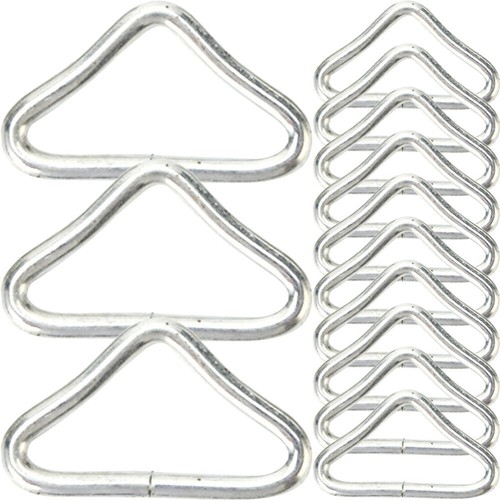 30 Pcs Spring Hook Trampoline Triangle Rings Replacement Attachments ...