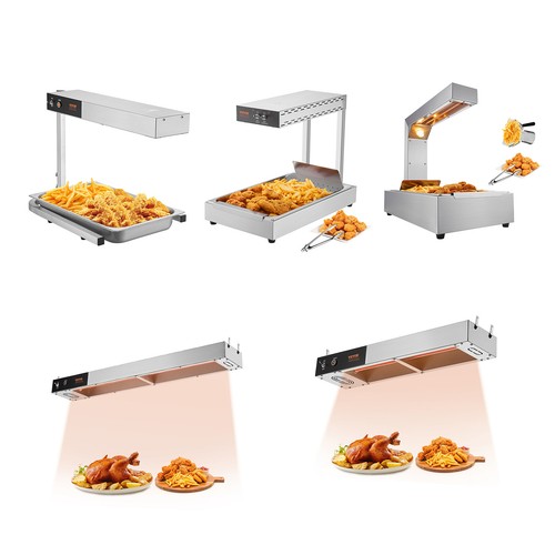 French Fry Food Warmer Electric Chip Warming Light Station Stainless ...