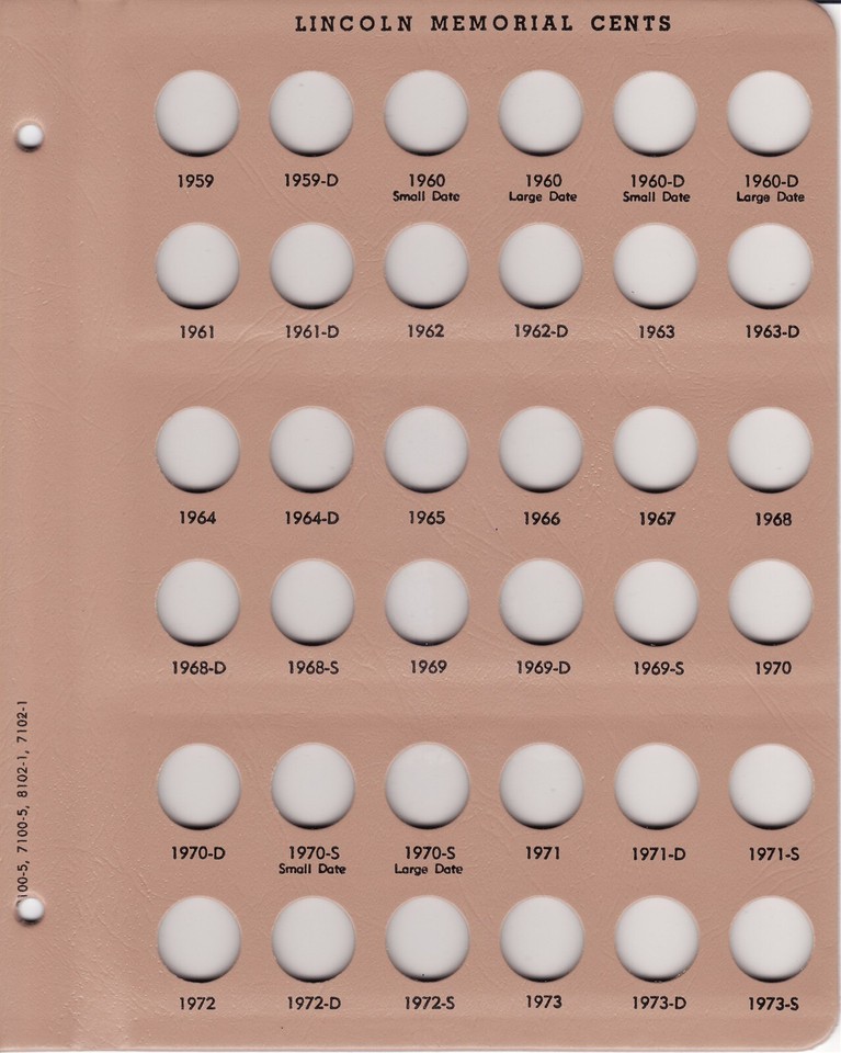 Dansco Coin Album 7100 US Lincoln Cents 1909-2009 New Long Term Storage ...