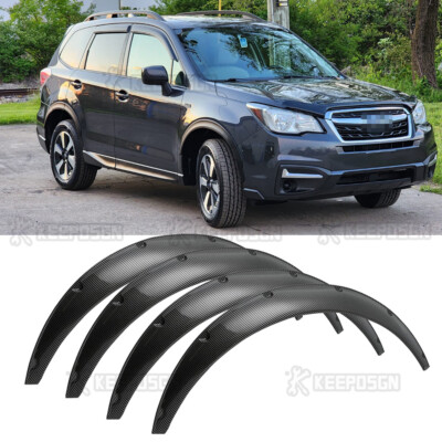 4PCS 4.5" Flexible Fender Flares Wide Body Kit Wheel Arches For Subaru ...