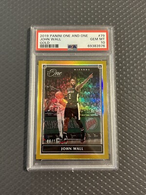 2019 Panini One And One GOLD /10 PSA 10 GEM MINT Wizards 1st Year #79 ...