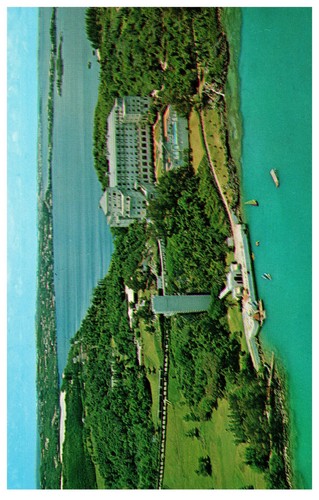 Vintage Castle Harbour Hotel Bermuda Postcard Scenic Aerial View | eBay