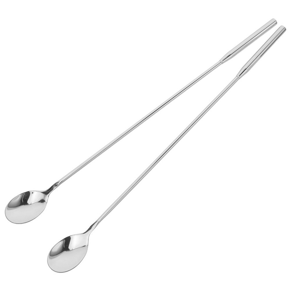 2 Pcs Drinking Stirring Spoon Bar Cocktail Mixing Bartenders Spoons ...