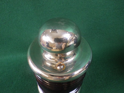 Pair Vintage Marine Navigation lights Chrome, Red+Blue Glass Lenses ...
