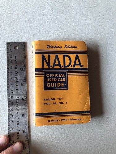 Vintage Auto 1949 NADA Used Car Price Guide | eBay
