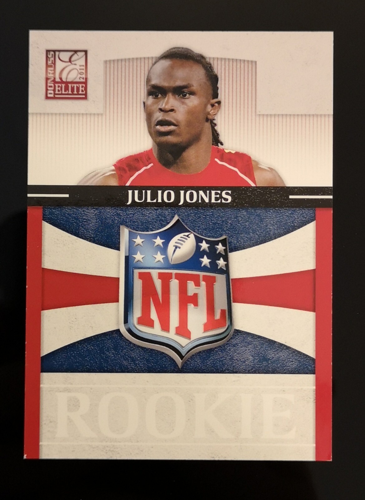 #'ed/999 💥 JULIO JONES RC Card 2011 Donruss Elite Rookies NFL Shield ...