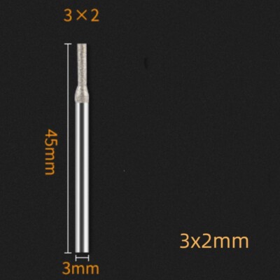 2mm Tip Inverted Cone Head Grinding Bit Diamond Mounted Point 20pcs | eBay