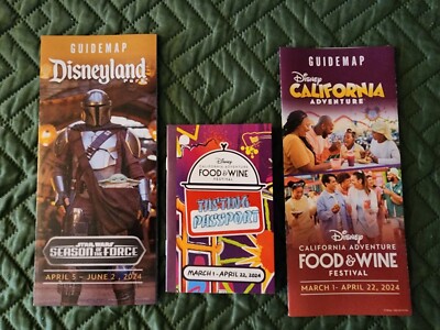 Disneyland / DCA California Adventure - April 2024 Guide Maps Food ...
