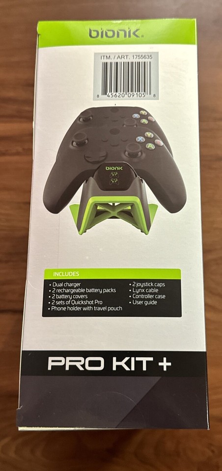 Bionik Xbox Series X/S Pro Kit + 2x Quickshot Pro 1100 mAh Batteries ...