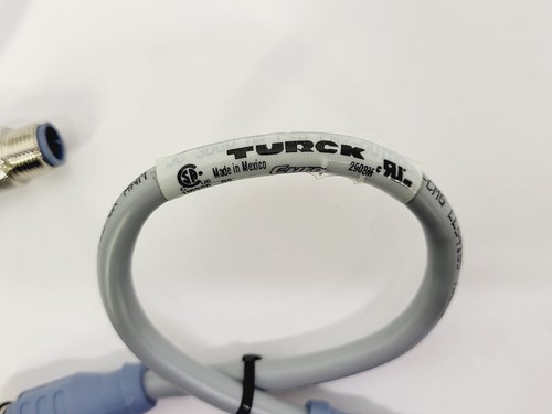 (2) TURCK U0320-02 RSC RKC 572-0.3M Devicenet Cable M12 Femal to M12 ...