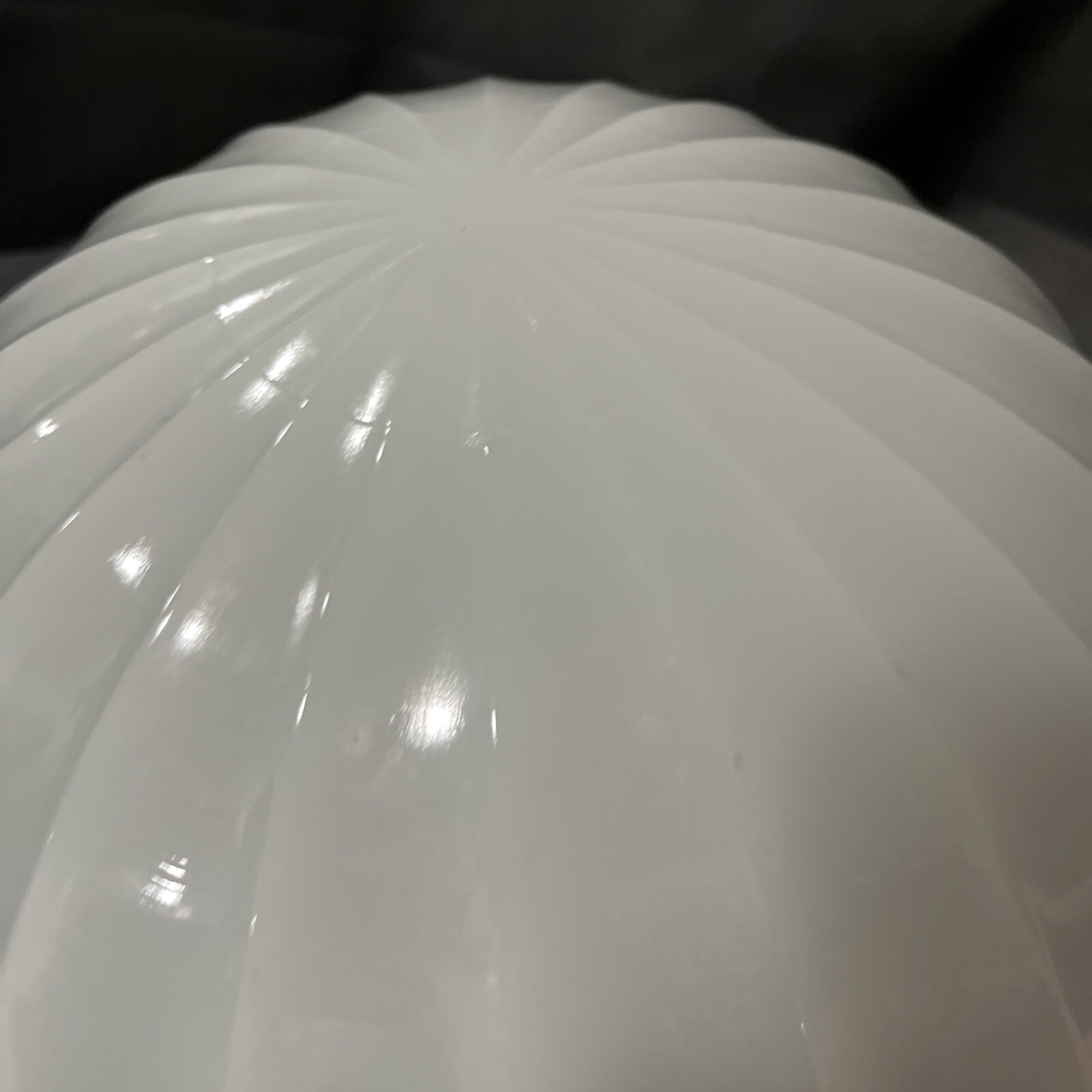 u s glass co. art deco clambroth dome handing glass shade 14 1/4 in | eBay