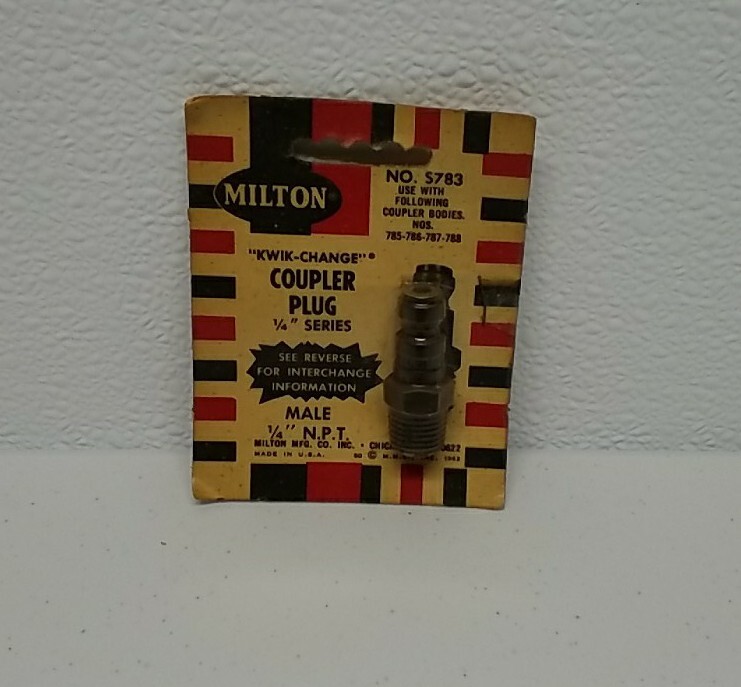 S783 Milton Kwik Change Coupler Plug 1/4" Series Made In USA | eBay