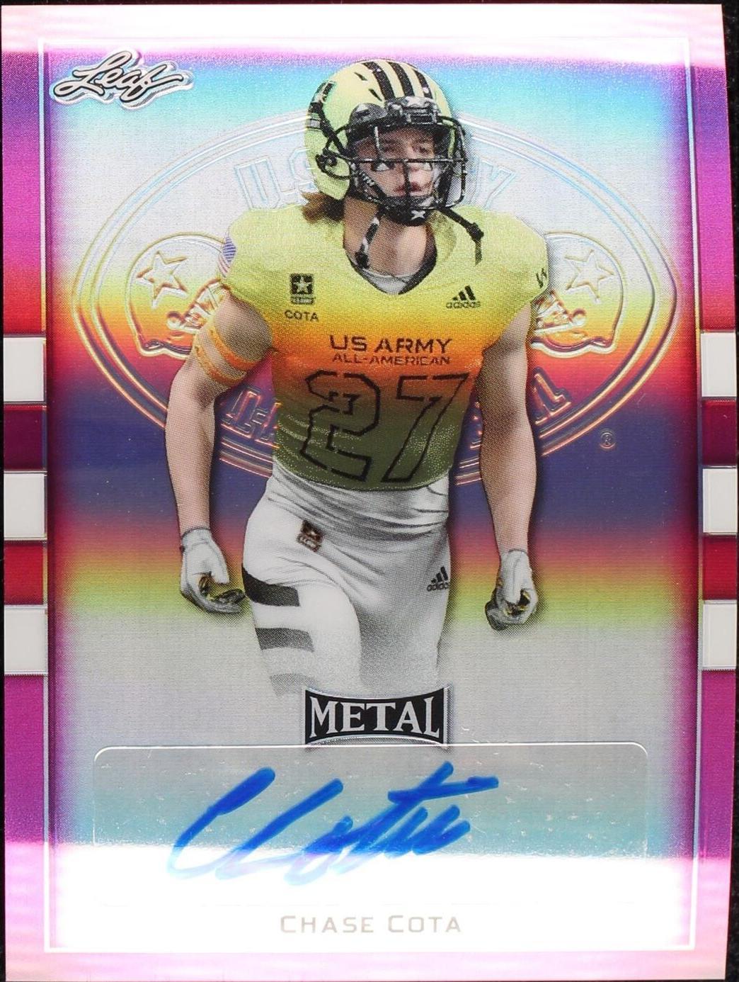 2018 Leaf Metal U.S. Army All-American Bowl - Chase Cota #BA-CC1 Pre ...