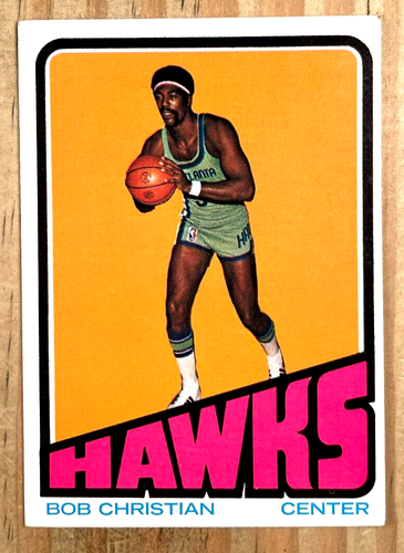 1972-73 TOPPS BOB CHRISTIAN CARD#53 GRAMBLING ST ATLANTA HAWKS PHOENIX ...