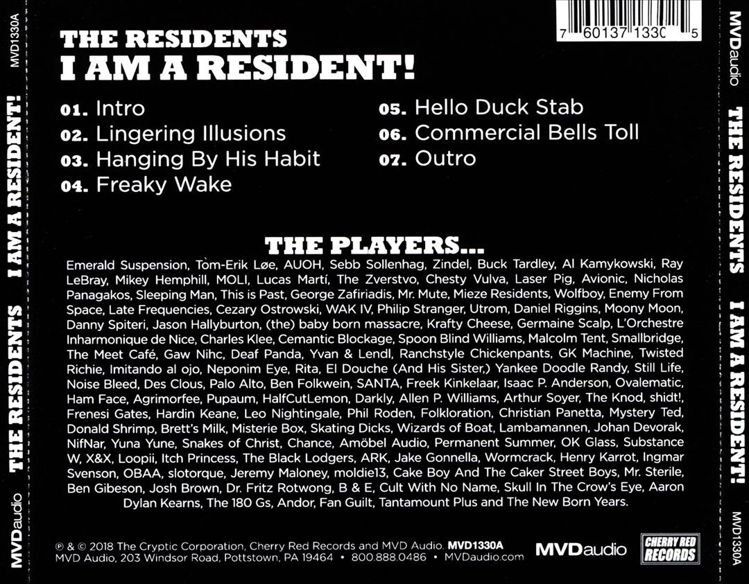 THE RESIDENTS I AM A RESIDENT! NEW CD 760137133025| eBay