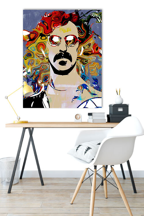 Frank Zappa Wall Art, Zappa Canvas Art, Frank Zappa Art Print, Rock n ...