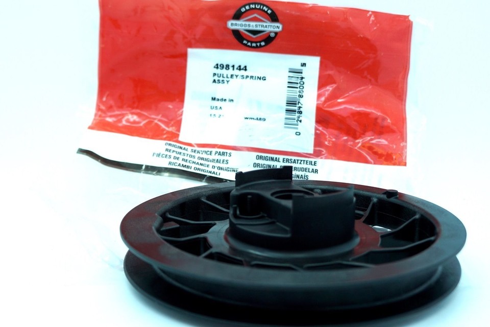 GENUINE OEM BRIGGS & STRATTON PART # 498144 RECOIL PULLEY/SPRING ...