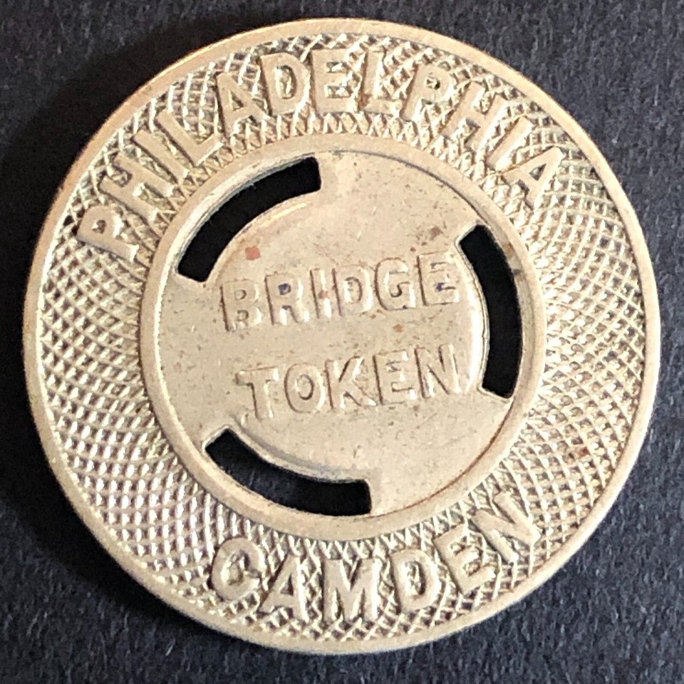 Delaware River Bridge Line PTC Philadelphia Camden Bridge Token 22mm | eBay