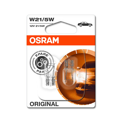 2x Genuine Osram Original W21/5W (R580) 21/5w 12v Clear Bulbs [7515-02B ...