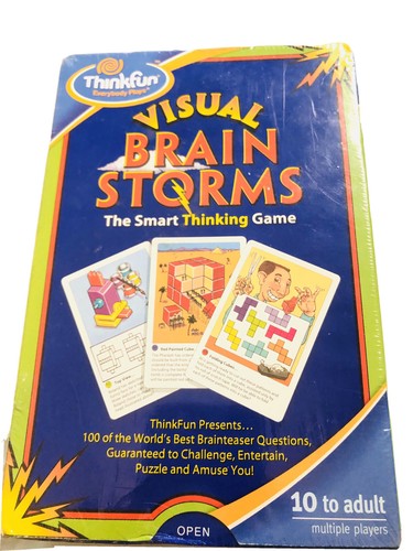 New ThinkFun Visual Brainstorms The Smart Thinking Game 100 Challenges ...