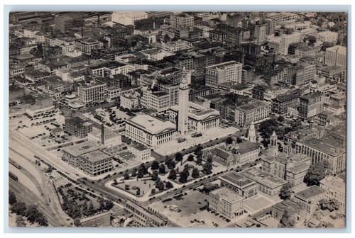 c1960s Municipal Group Court Square Aerial View Springfield MA Unposted ...
