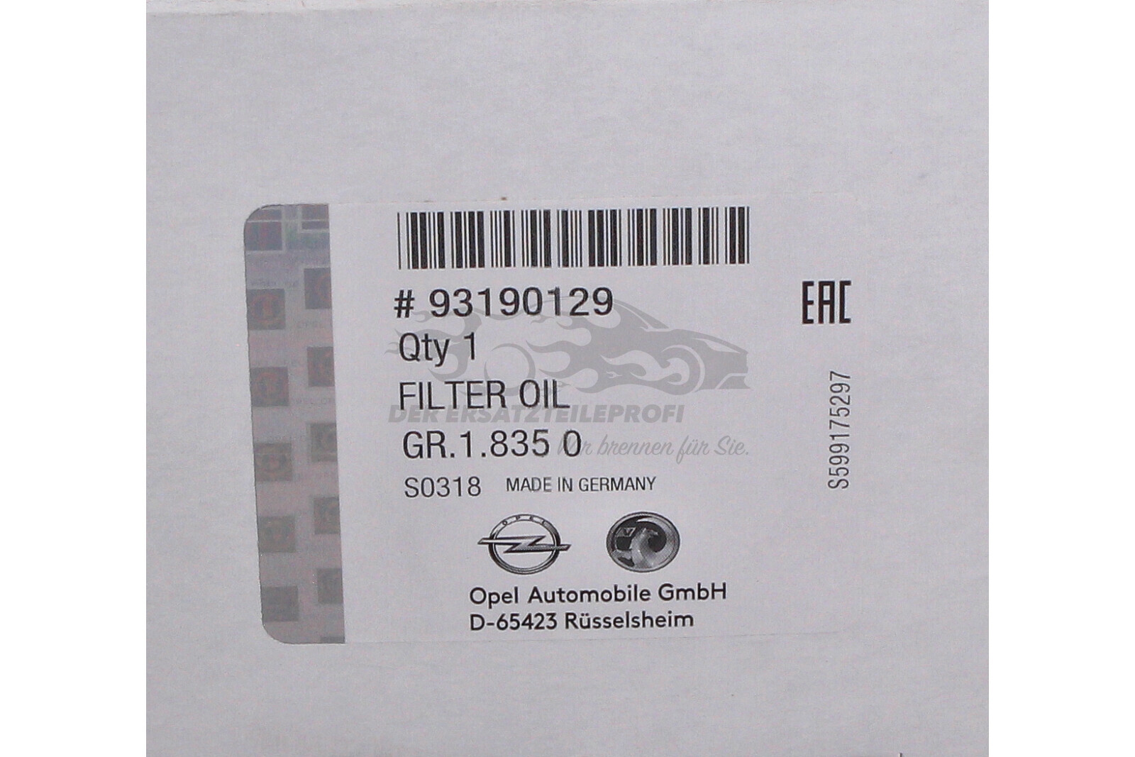 Original oil filter housing for Opel Corsa D 93190129 | eBay