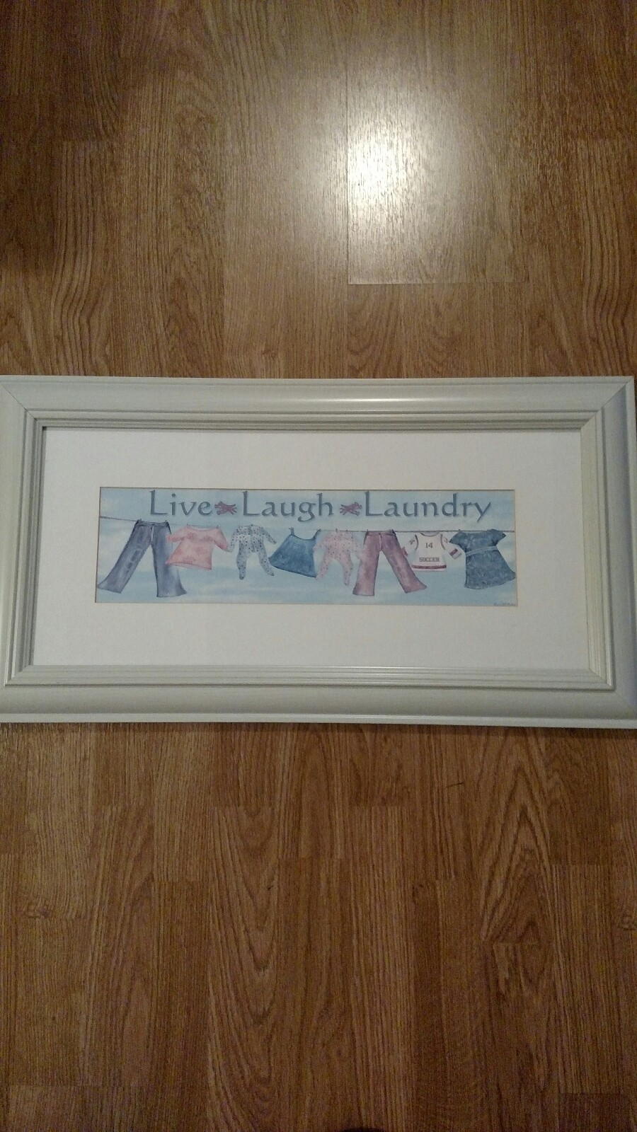 Wall Art ( For Laundry Room) " Live, laugh , laundry " Framed | eBay