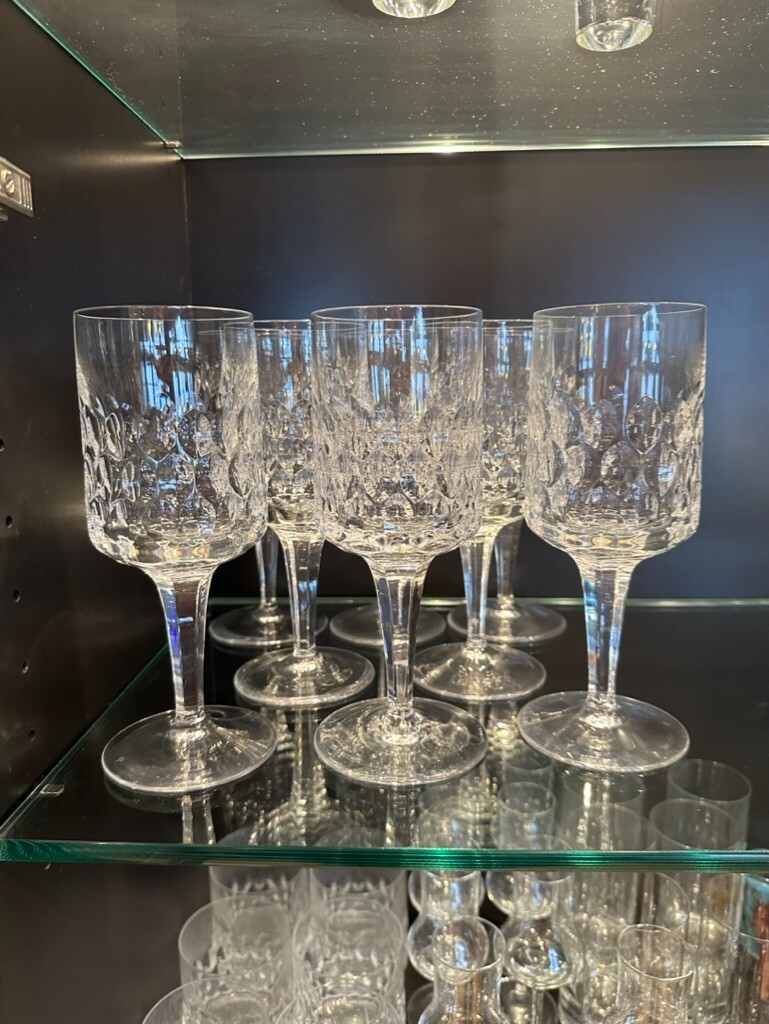 Set of 8 Granada by Peill Crystal Water Goblets | eBay