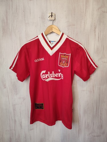FC Liverpool 1995 1996 home Size S shirt soccer jersey football kit ...