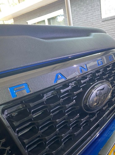 2019-2022 Ford Ranger [19FA_FGL_x] Front Grille Letters - Vinyl Accent ...