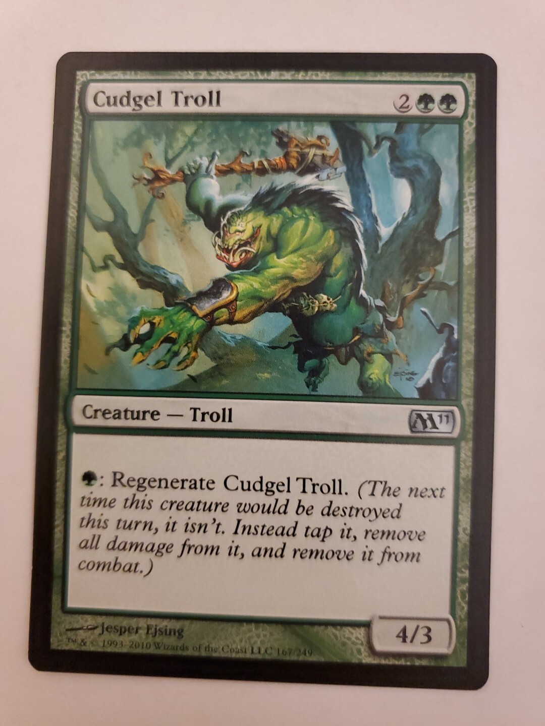 MTG Magic The Gathering Card Cudgel Troll Creature Troll Green M11 | eBay