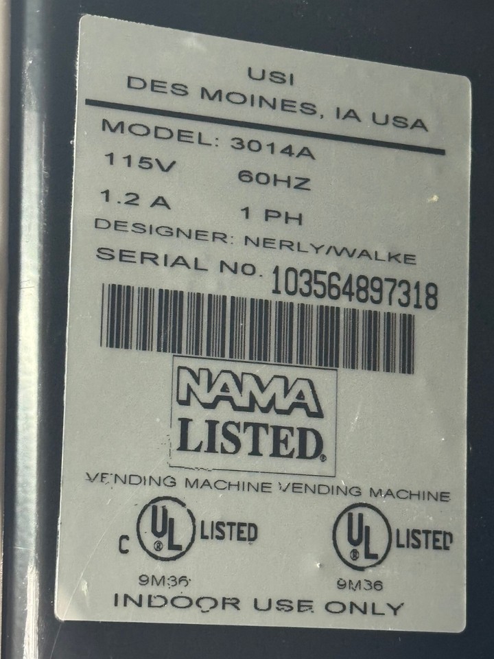 Wittern Usi 3014A - Snack Machine | eBay