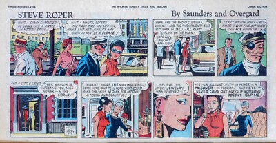 Steve Roper & Mike Nomad by Overgard - color Sunday comic page - August ...