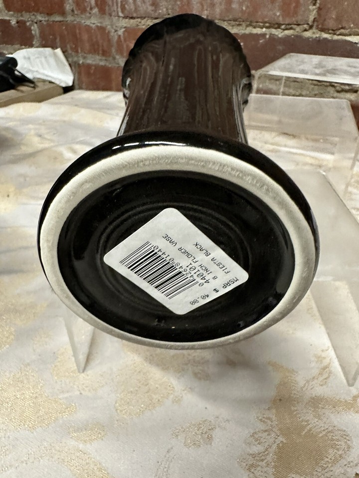 Fiestaware BLACK SMALL 8" VASE - New with tag - Very hard to find | eBay