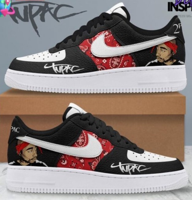 Tupac Shakur Air Force 1 Shoes 2pac Men Women Sneaker | eBay