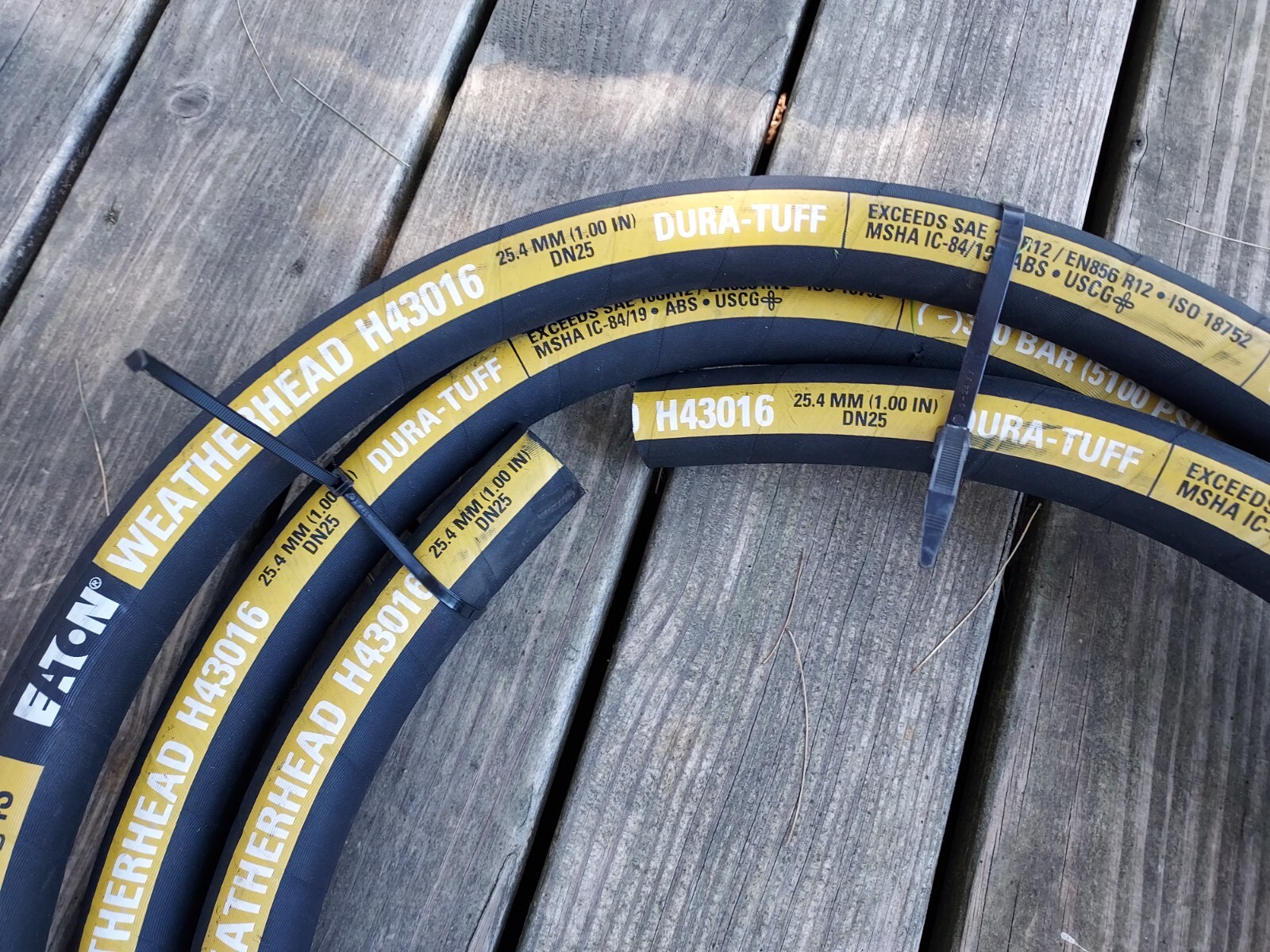 Eaton Weatherhead Dura Tuff H43016 Hydraulic Hose 5100PSI 25.4MM (1.00 ...