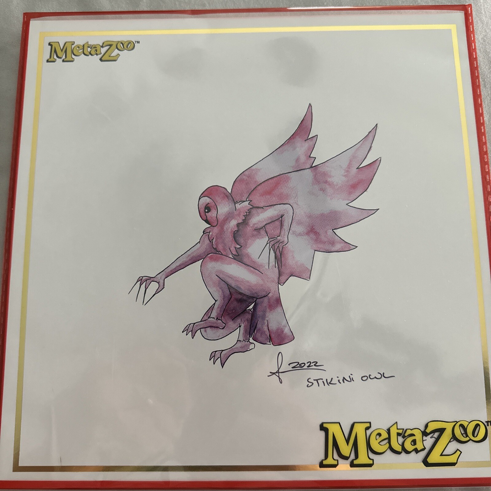 Metazoo WPT Kickstarter Exclusive Artist Signed Print Stikini Owl 23/35 ...
