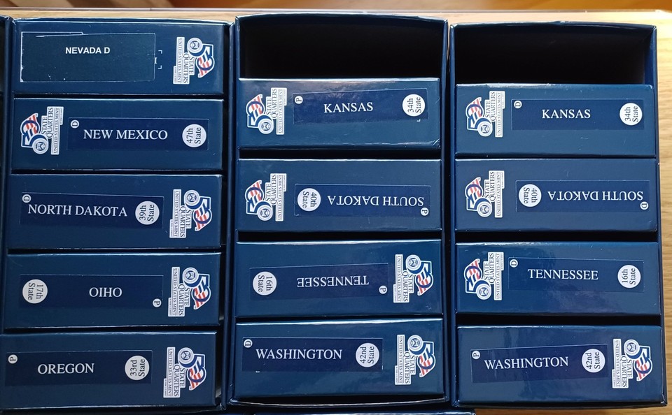 US Mint 50 State Quarters Collection, 24 State Sets w/ P&D Mints, 48 ...
