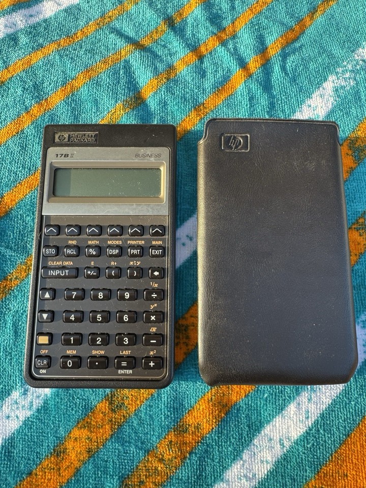 HP 17BII Hewlett Packard Business Calculator with Sleeve/Case | eBay
