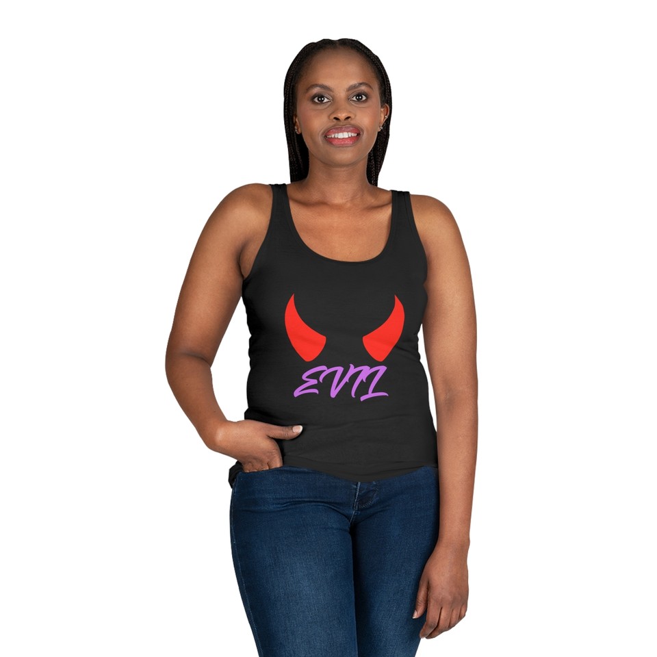 Evil Vibes Women's Graphic Tank Top - Bold & Edgy Apparel | eBay