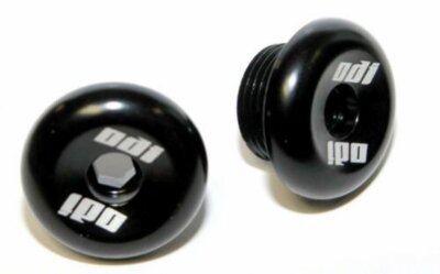 ODI THREADED ALUMINIUM END PLUGS BLACK FOR GRIPS / HANDLEBAR NEW F70TEB ...
