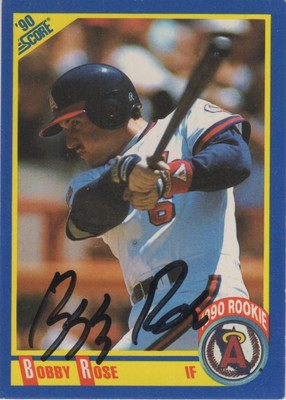 1990 Score Bobby Rose In Person Auto | eBay