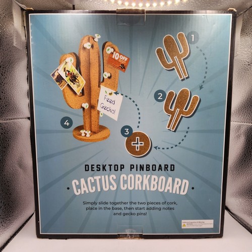 Desktop Pinboard Cactus Corkboard Gecko Pins - COMBINED SHIPPING OFFER ...