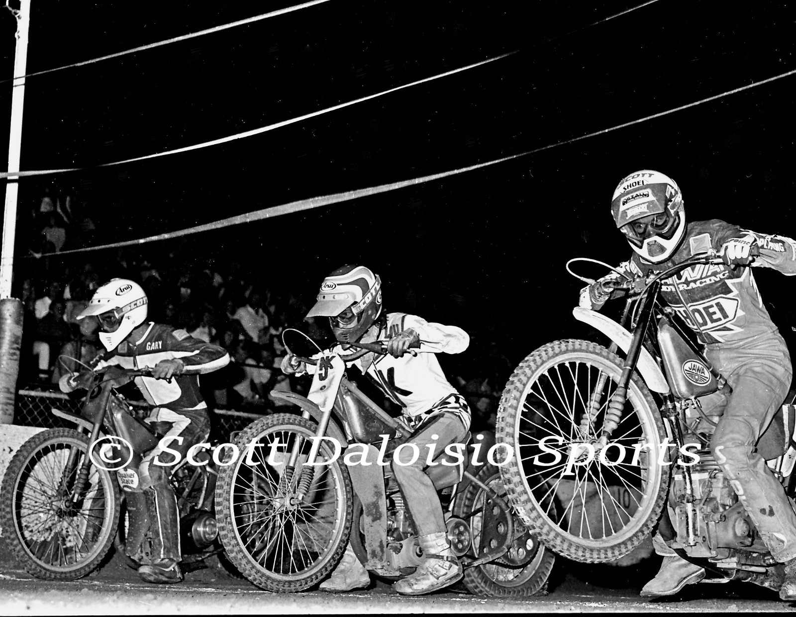1987 Mike Faria Louis Kossuth Gary Hicks 8 x 10 IMS Speedway Motorcycle ...