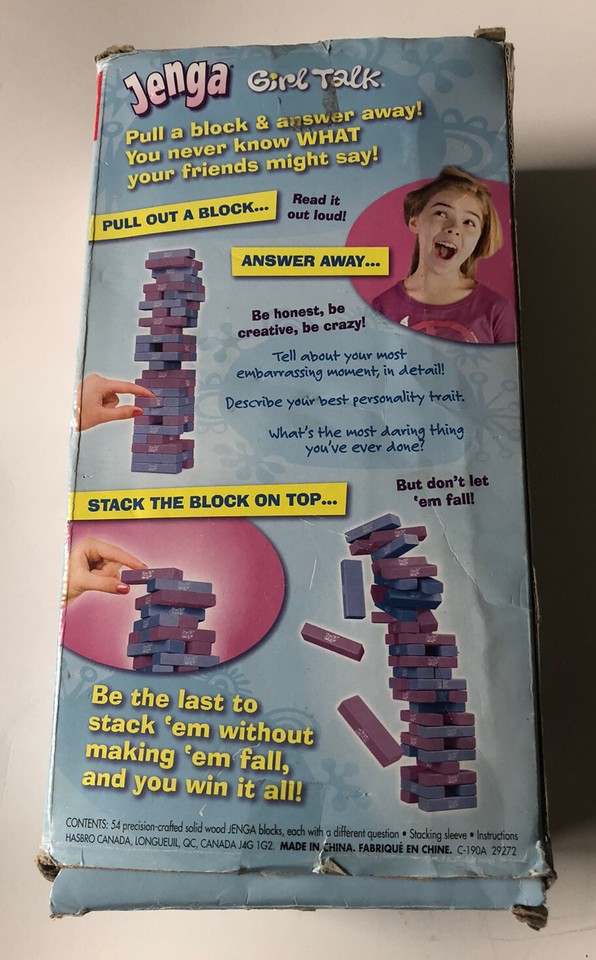 Girl Talk Jenga 2010 Hasbro Toys R Us Complete | eBay