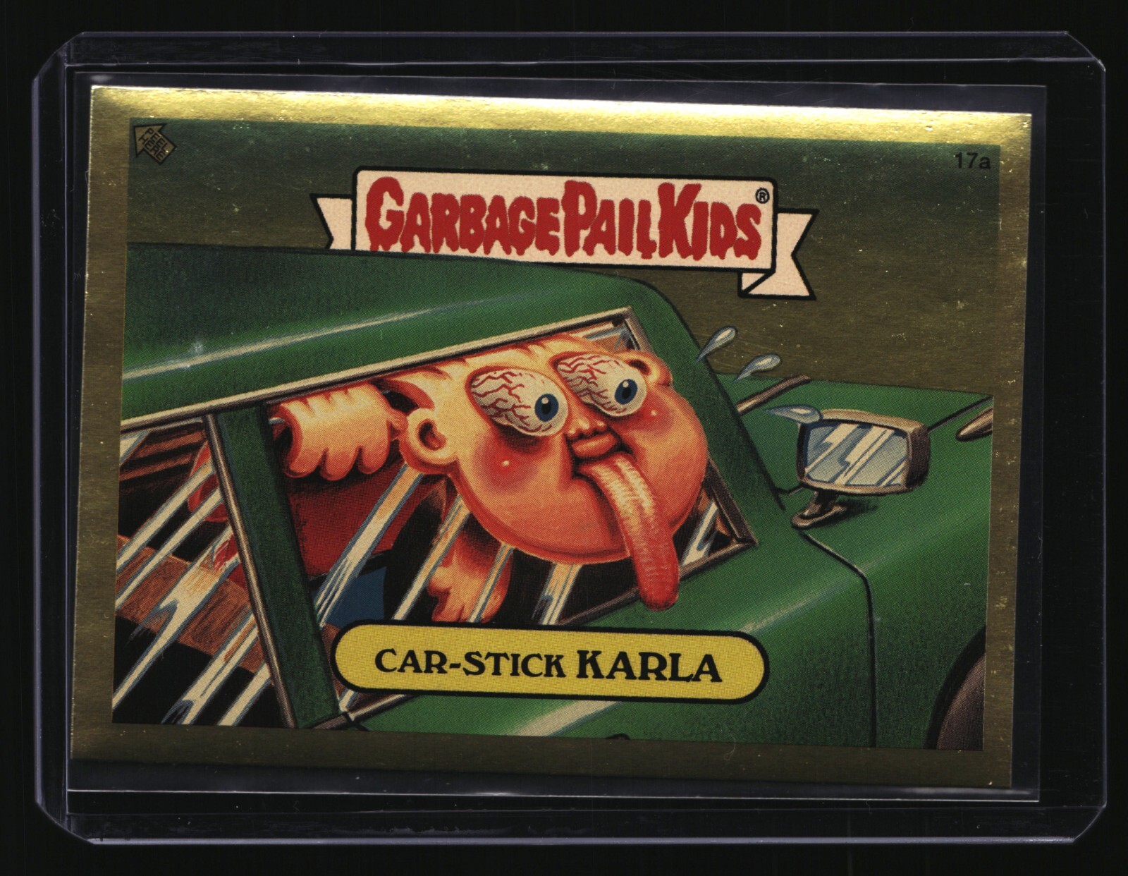 Garbage Pail Kids CAR-STICK KARLA F17a (GPK All New Series 3 ANS3) Gold ...
