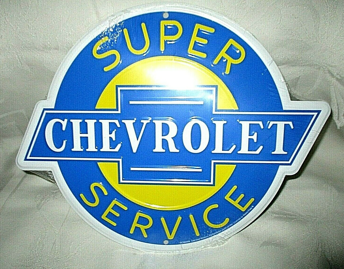 **CHEVROLET CHEVY SUPER SERVICE Embossed Metal Sign #3 - NEW** | eBay